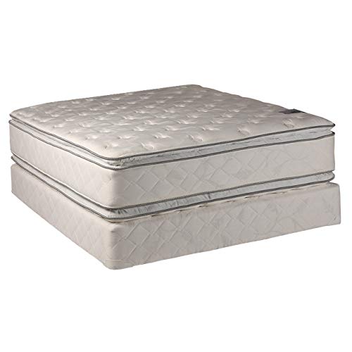 Natural Sleep - (Queen Size) Medium Soft PillowTop Mattress and Box Spring Set, Two-Sided Sleep System with Enhanced Cushion Support-Fully Assembled