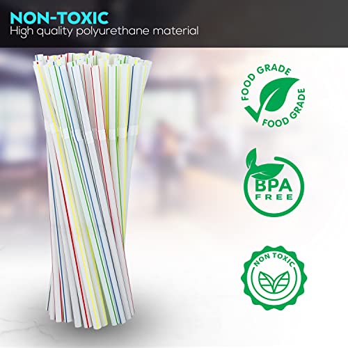 200 Bendable Disposable Drinking Straws - Flexible Straws - Bendy Straws Disposable - Plastic Straws Bendable - Classic Straws - Straws disposable- Straws Drinking Plastic