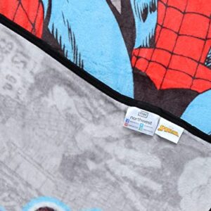 Marvel The Amazing Spider-Man Retro Micro Raschel Throw Blanket 48" x 60"