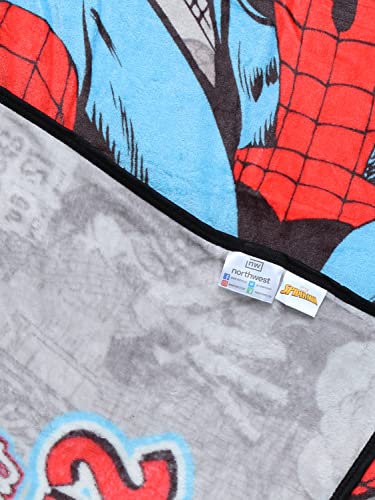 Marvel The Amazing Spider-Man Retro Micro Raschel Throw Blanket 48" x 60"