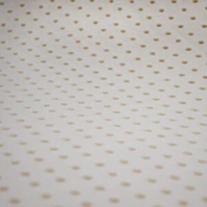 OrganicTextiles Organic Latex Mattress Topper w/Cotton Cover - Medium Firmness - 3" Inch - King Size (GOLS+GOTS Certified Organic)