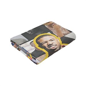 Michael B. Jordan Eric Stevens Soft and Comfortable Warm Fleece Blanket for Sofa,Office Bed car Camp Couch Cozy Plush Throw Blankets Beach Blankets (60"x50")