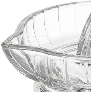 HIC Citrus Juicer Reamer with Handle and Pour Spout, Heavyweight Glass