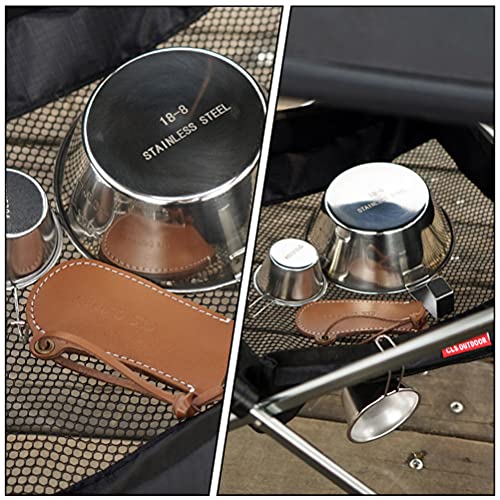 BESPORTBLE 2Pcs Outdoor Storage Bags Table Organizing Mesh Bags Storage Containers Camping Accessories