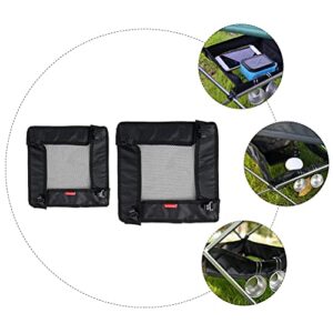 BESPORTBLE 2Pcs Outdoor Storage Bags Table Organizing Mesh Bags Storage Containers Camping Accessories