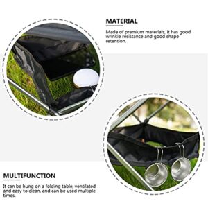 BESPORTBLE 2Pcs Outdoor Storage Bags Table Organizing Mesh Bags Storage Containers Camping Accessories