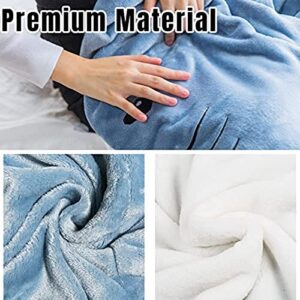 Shark Blanket Super Soft Cozy Flannel Hoodie Shark Sleeping Bag Shark Tail Wearable Fleece Throw Blanket for Adult 2023 New