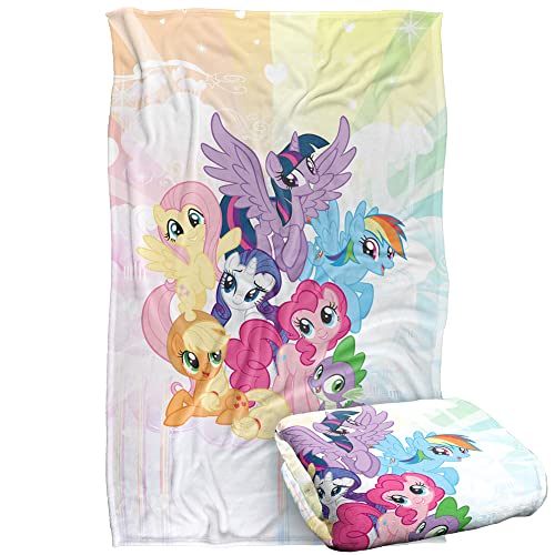 My Little Pony Tv Pony Group Silky Touch Super Soft Throw Blanket 36" x 58"