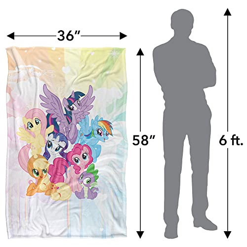 My Little Pony Tv Pony Group Silky Touch Super Soft Throw Blanket 36" x 58"