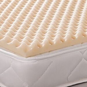 Geneva Healthcare Egg Crate Convoluted Foam Mattress Pad 2" Topper - 2" x 56" x 72"