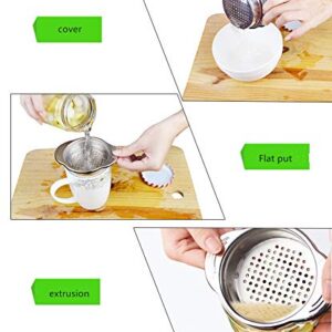 Stainless Steel Food Tin Strainer, Can Press Strainer, Best for Canned Tuna