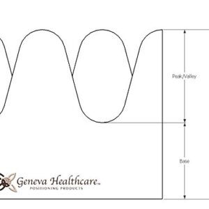 Geneva Healthcare Egg Crate Convoluted Foam Mattress Pad 2" Standard Twin Size Topper - 2" x 39" x 75"