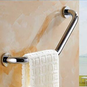 CRODY Bath Wall Attachment Handrails Grab Bar Rails Brushed Stainless Steel Bathroom Grab Bar,Wall Mounted Straight Towel Rack,Shower Aid and Safety Support Rail,with Anti-Slip Bathroom Handle/1