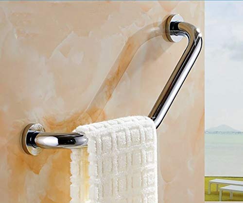 CRODY Bath Wall Attachment Handrails Grab Bar Rails Brushed Stainless Steel Bathroom Grab Bar,Wall Mounted Straight Towel Rack,Shower Aid and Safety Support Rail,with Anti-Slip Bathroom Handle/1