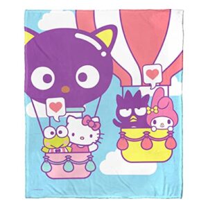 northwest sanrio hello kitty silk touch throw blanket, 50" x 60", flying high