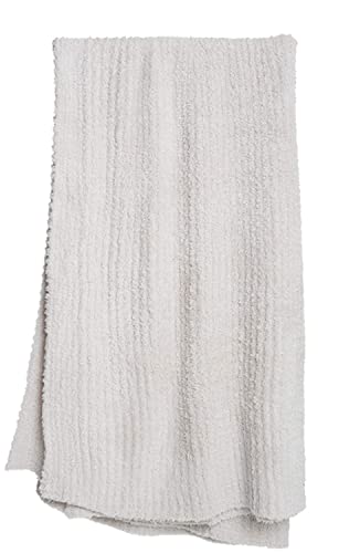 Barefoot Dreams CozyChic Ribbed Throw Almond One Size