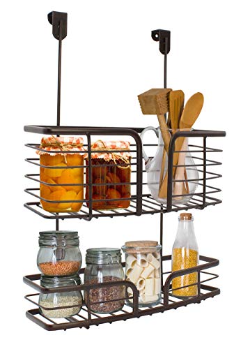 Over The Cabinet Door Iron Bathroom Pantry Organization Shelves Laundry Room Storage Kitchen Rack Shelf Space Saver