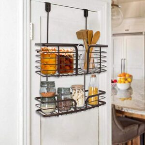 Over The Cabinet Door Iron Bathroom Pantry Organization Shelves Laundry Room Storage Kitchen Rack Shelf Space Saver