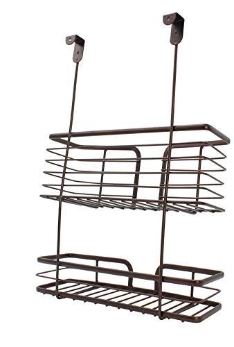 Over The Cabinet Door Iron Bathroom Pantry Organization Shelves Laundry Room Storage Kitchen Rack Shelf Space Saver