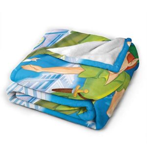 Handidi Pe-TER P-an Warm Comfortable and Soft Sherpa Flannel Throw Blanket, Suitable for All Seasons Various Sizes Suitable for Men Women and Children