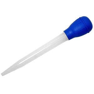 chef craft basic nylon tube baster, 11.5 inches in length, white/blue