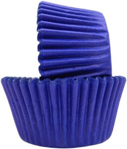 regency wraps standard baking cups greaseproof professional grade for cupcakes and muffins, pack of 40, royal blue solid