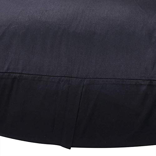 4-Pack 100% Cotton Comfortable Solid Decorative Throw Pillow Case,Thmyo Square Cushion Cover Pillowcase Sublimation Blank Pillow Covers Christmas DIY Throw Pillowcase for Sofa(18x18inch/45x45cm,Black)