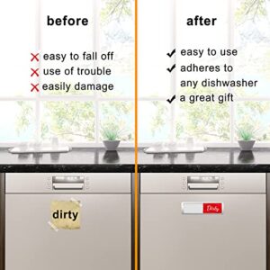 Clean Dirty Magnet for Dishwasher, Dishwasher Magnet Clean Dirty Sign, Super Strong Fridge Magnets, MUZPZ Dirty Clean Dishwasher Magnet Indicator for Kitchen Organization and Storage