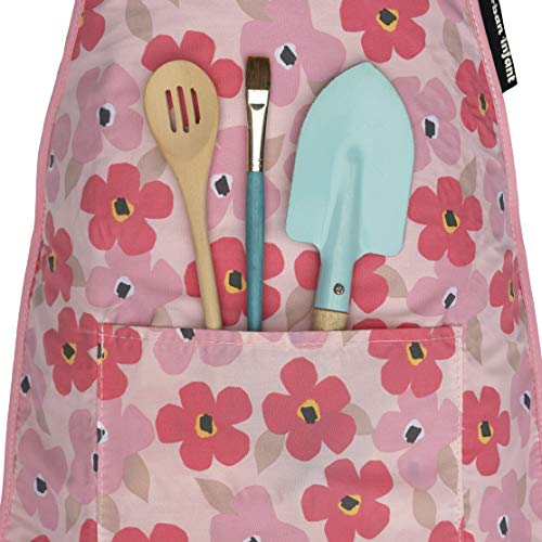 Urban Infant Little Helper Kids Apron - Children's Cooking Art Gardening - Toddler Boys and Girls - Poppies