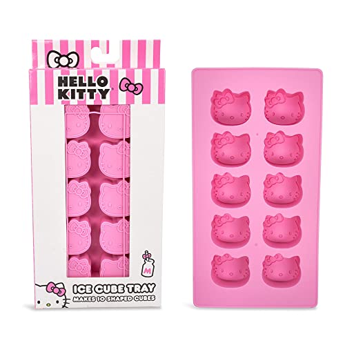 Sanrio Hello Kitty Flexible Silicone Mold Ice Cube Tray In Character Shapes | Reusable Ice Mold For Freezer