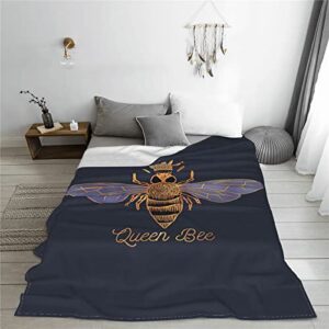 Queen Bee Full Fleece Throw Cloak Wearable Blanket Flannel Fluffy Comforter Quilt Nursery Bedroom Bedding King Size Plush Soft Cozy Air Conditioner Blanket