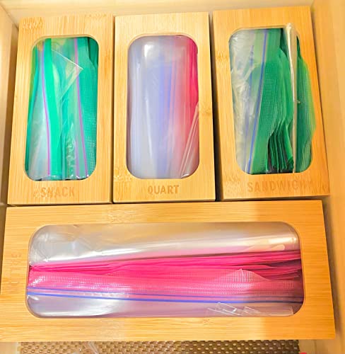 Ziplock Bag Storage Organizer, Plastic Bag Containers, Kitchen Drawer Organizer, One Size