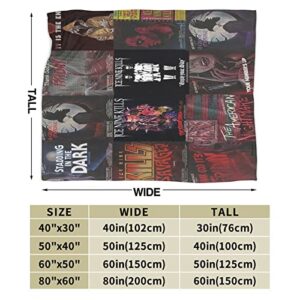 STYLOPUNK Heavy Metal Ice Band Nine Music Kills Throw Blanket Lightweight Flannel Blankets Funny Fleece Bed Blanket All Seasons 50"X40"