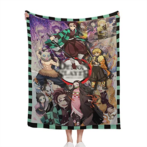 jopnloie Anime Blanket Flannel Fleece Warm Throw Blanket Couch Sofa Bed Living Room Blanket for Kids Adults 60"X50"