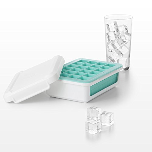 OXO Good Grips Silicone Small Ice Cube Tray for Cocktails with Lid