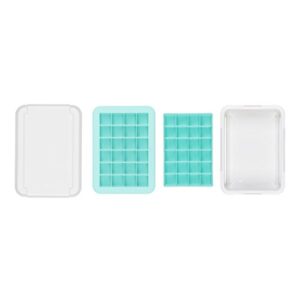 OXO Good Grips Silicone Small Ice Cube Tray for Cocktails with Lid