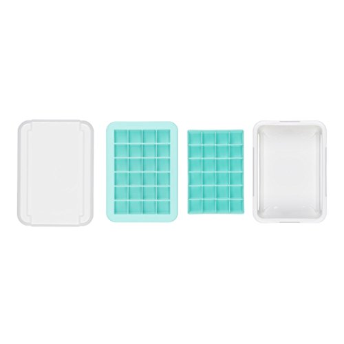 OXO Good Grips Silicone Small Ice Cube Tray for Cocktails with Lid