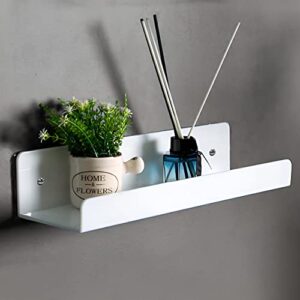 plantex acrylic shelf- floating wall ledge display shelf for bathroom/kitchen/bedroom/livingroom- wall mounted (white)