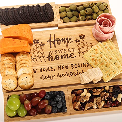 House Warming Gifts for New Home, Housewarming Gift for Home, New Homeowner Gifts for New House,New Apartment, First Home, Realtor Closing Gift for Clients, Family Gifts Cheese Board Set C001