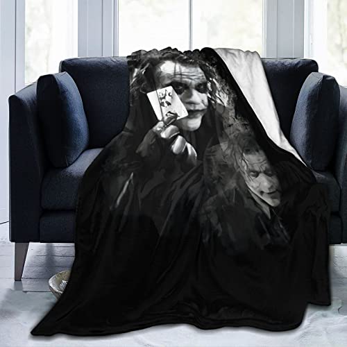 Flannel Blankets Ultra-Soft Cozy Warm Micro-Fleece Throw Lightweight Microfiber Bedding Blanket The JOK&E&R HEA&T&H Ledger Agent of Chaos for Bed Couch Living Room All Seasons 80"X60"