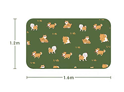 FUYU Shiba Inu Throw Blanket Puppy Cartoon Dog Warm Fuzzy Soft Blanket