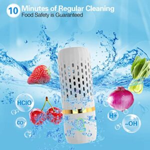 Fruit and Vegetable Washing Machine - Fruit Cleaner Purifier Device 4400 Mah, 10 Minute Quick Clean for Washing Fruit and Vegetable