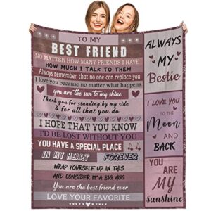 zumas best friend blanket, for women, best friend birthday gifts for women, friendship gifts for women friends, throw blankets for bed sofa couch travel (red, 50x60)