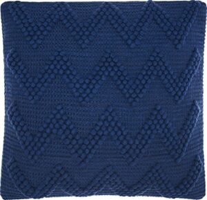 mina victory life styles large chevron indigo 20" x 20" throw pillow