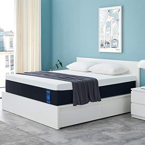 Molblly Full Size Mattress,6 Inch Premium Cooling-Gel Memory Foam Mattress Bed in a Box,Full Bed Supportive & Pressure Relief with Breathable Soft Fabric Cover,10 Year Warranty