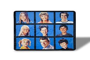 the brady bunch throw blanket | 45 x 60 inch soft fleece blanket