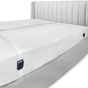 FeelAtHome Premium 12" Bed Bridge (NO-Wedge Design) | Twin XL to King Bed Converter Kit with Double Straps| Extra Wide Memory Foam - Anti-Sink & Non-Slip | Mattress Connector for Guests Stayovers