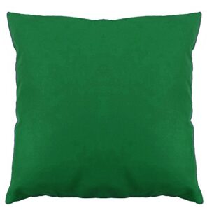 saffron floor cushion cover decorative extra large pillowcase green 32x32 inch (80x80 cm) cotton plain solid removable cover, insert not included