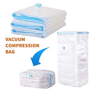 Plastic Transparent Storage Bag Vacuum Sealed Compressed Organizer Package Bag, 40*50cm