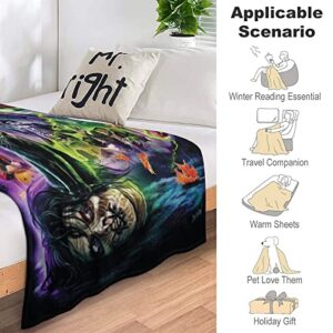 Hocus Pocus Flannel Blanket,Throw Blankets Witch Fleece Blankets Ultra-Soft Suitable for Couch Sofa Bed Home Decorations All Seasons Gifts for Women ＆ Men 60X50 inch (HP 1, 60"X50")